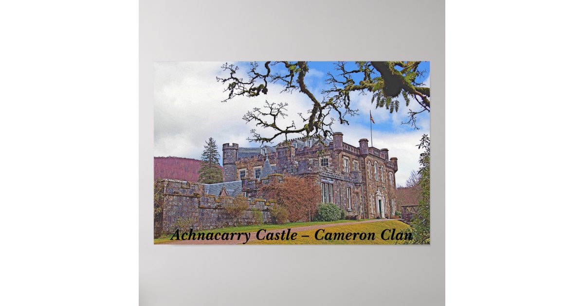 Achnacarry Castle – Cameron Clan Poster | Zazzle