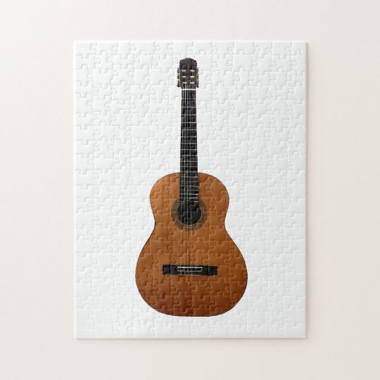 Acoustic Guitar Musical Jigsaw Puzzle | Zazzle.co.uk