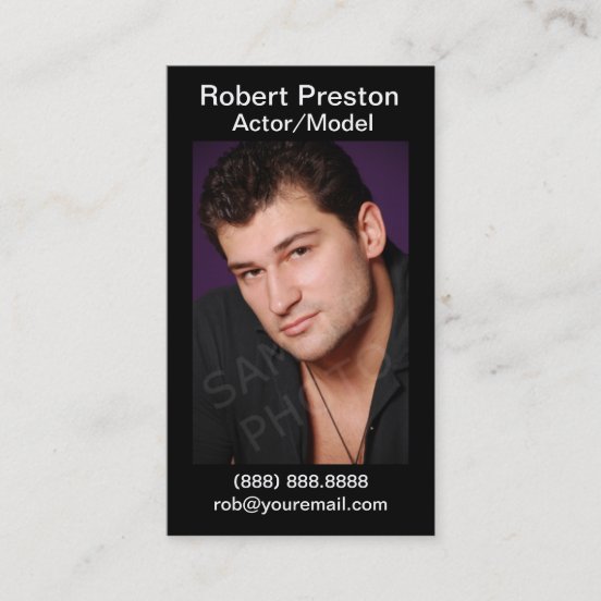 Actor Business Cards | Zazzle UK