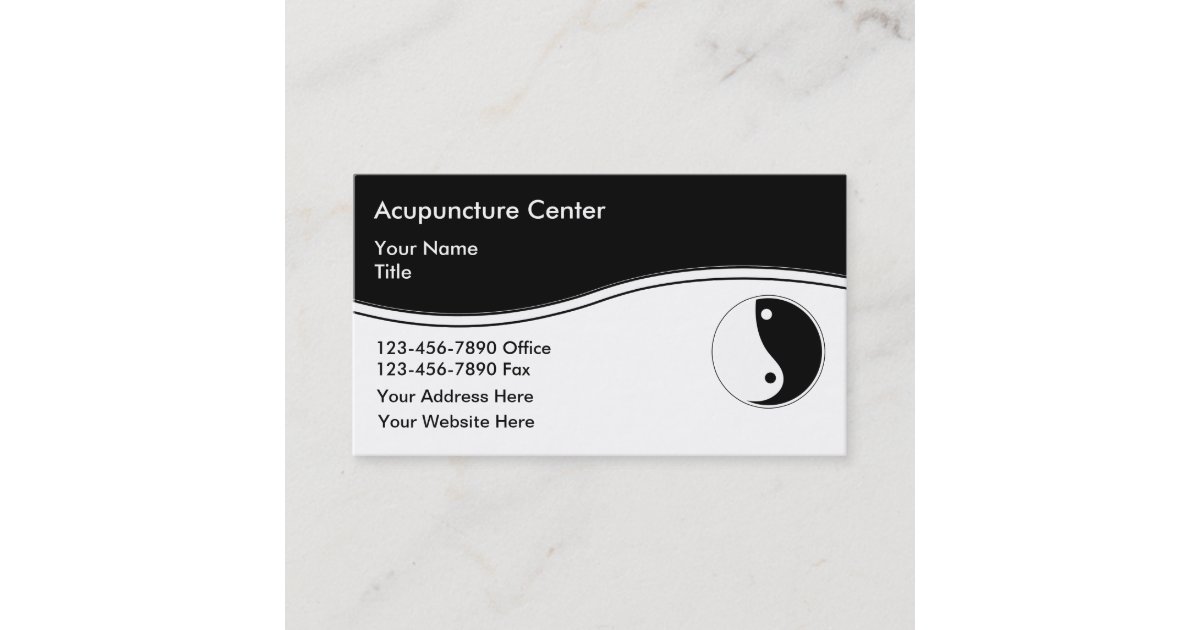 Acupuncture Business Cards | Zazzle