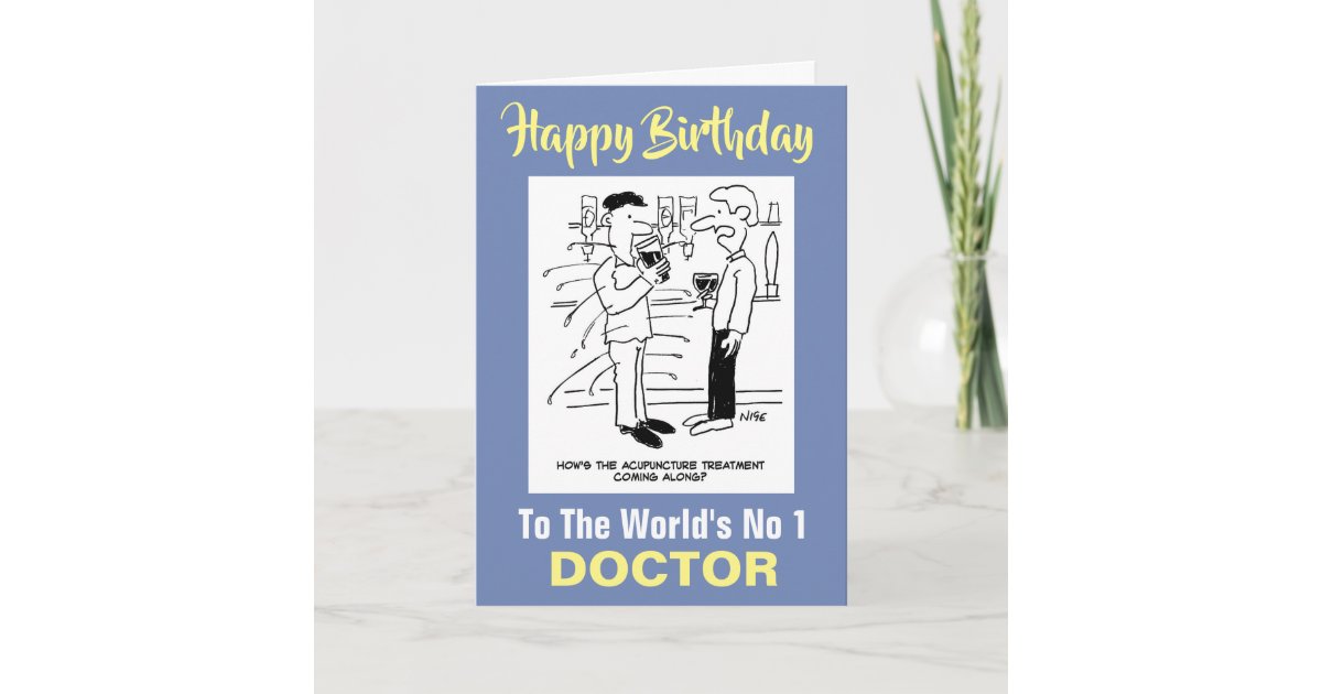 Acupuncture Treatment - Happy Birthday Card | Zazzle.co.uk