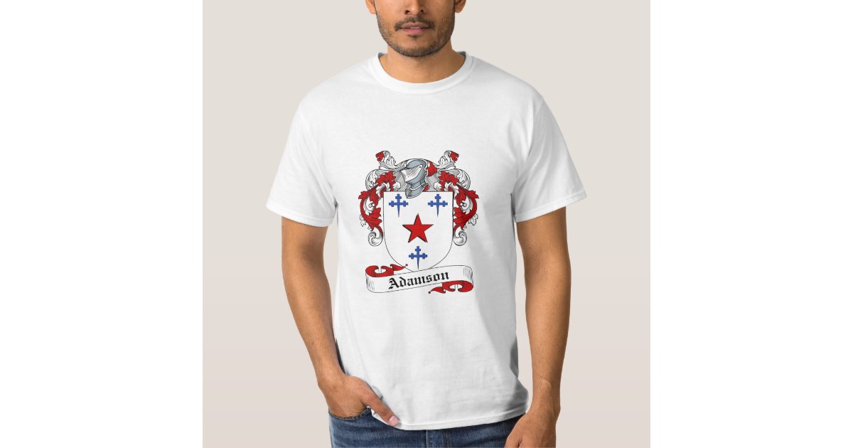 Adamson Family Crest Adamson Coat of Arms T-Shirt | Zazzle