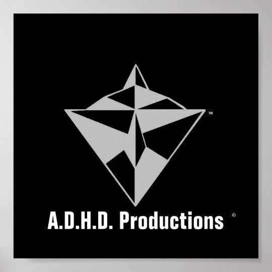 adhd logo POSTER! Poster | Zazzle.co.uk