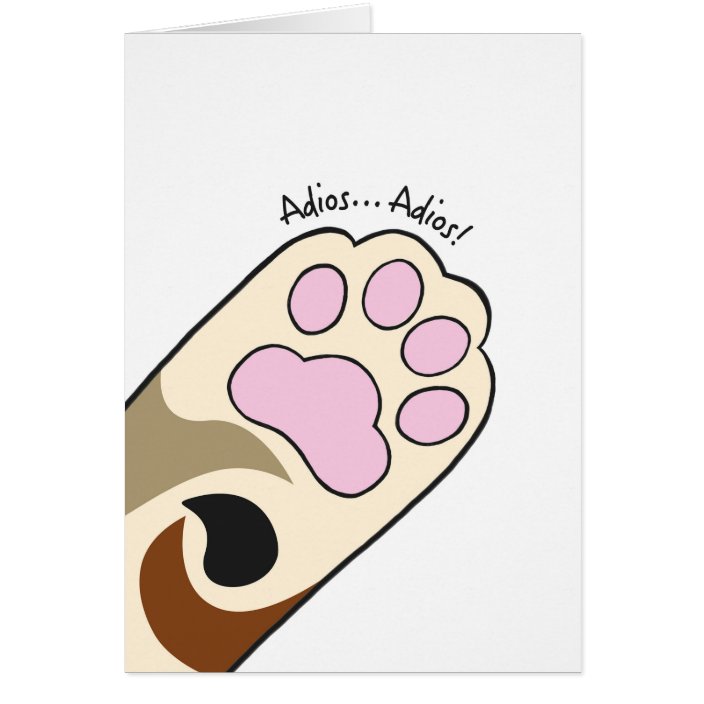 Adios Adios Card | Zazzle.co.uk