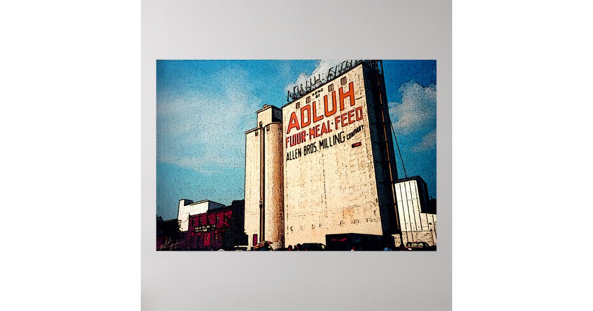 Adluh Flour Poster Zazzle