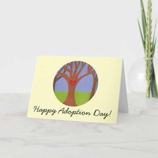 Adoption Tree Happy Adoption Day! Card | Zazzle.co.uk