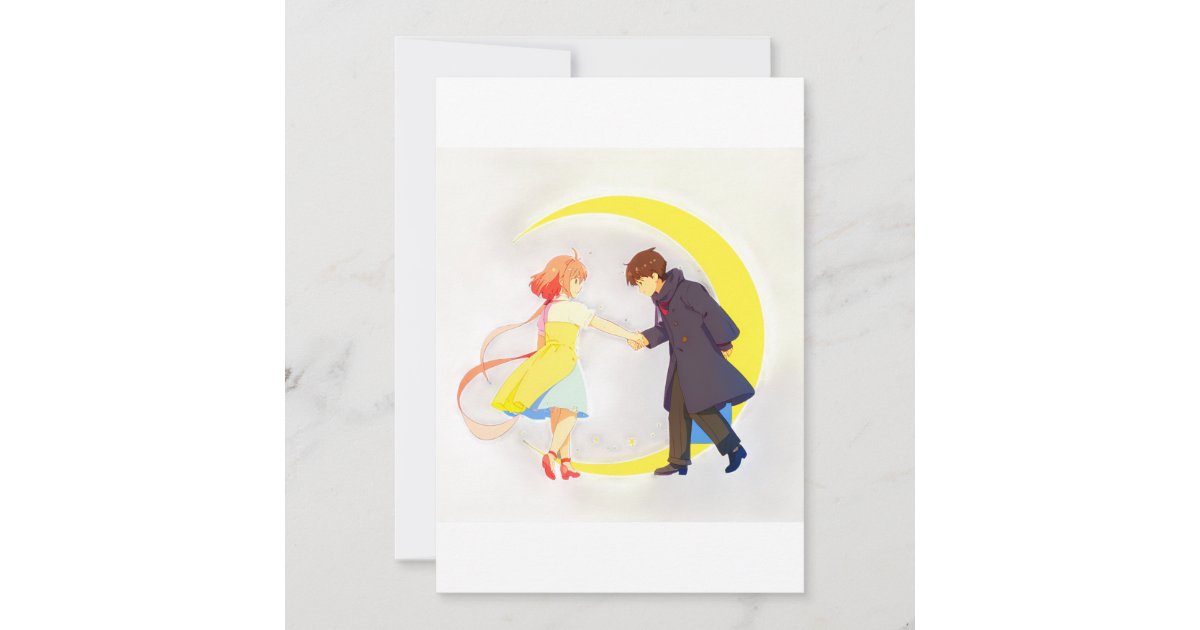 Adorable Romantic Cartoon Characters Invitation | Zazzle