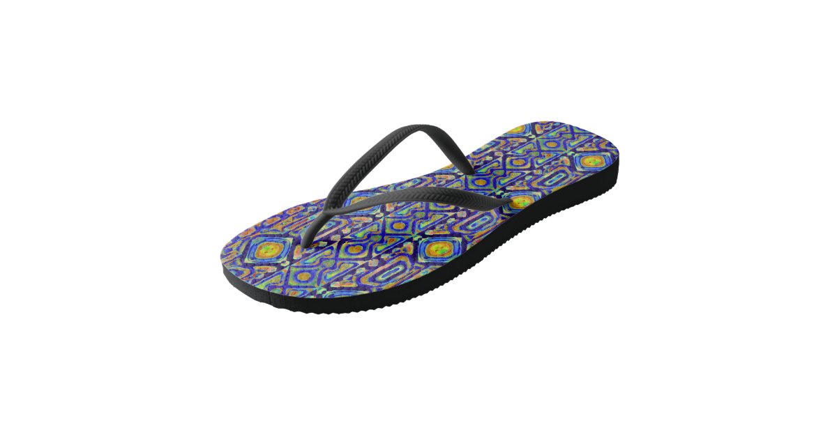 Adult Flip Flops, Slim Straps Flip Flops | Zazzle