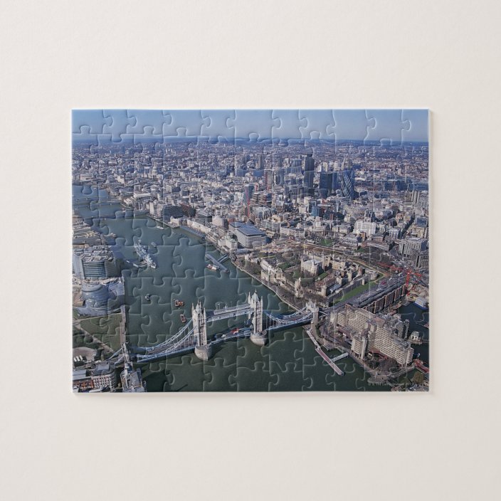 Aerial View of the River Thames Jigsaw Puzzle | Zazzle.co.uk