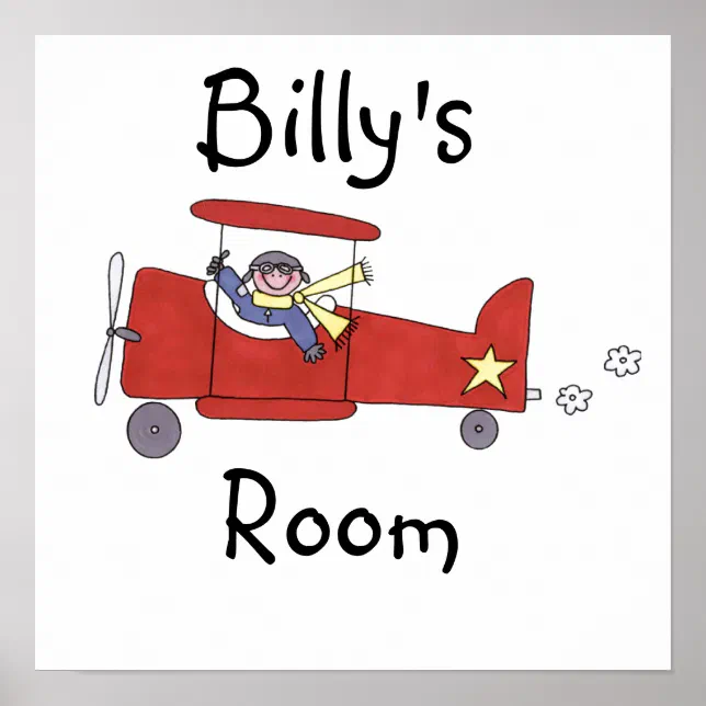 Aeroplane Pilot Poster | Zazzle