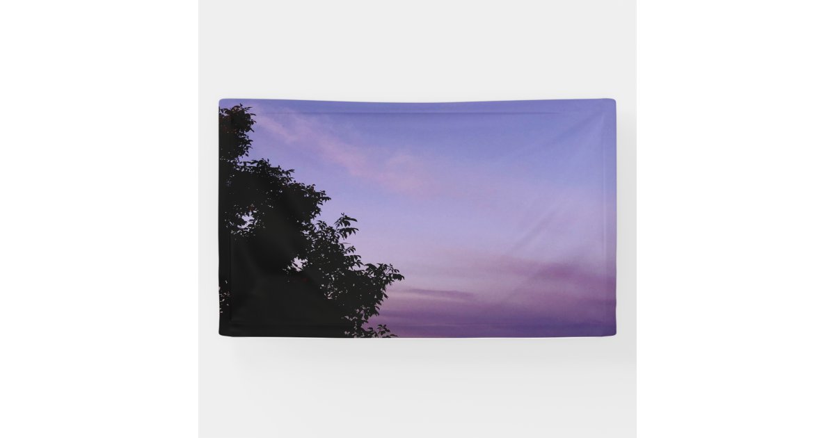 Aesthetic Purple Sky Banners | Zazzle.co.uk