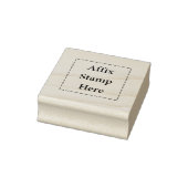 Affix Stamp Here Rubber Stamp | Zazzle