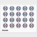 Afghanistan OEF CIB Classic Round Sticker | Zazzle
