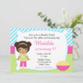 African American Sleepover Slumber Party Birthday Invitation | Zazzle