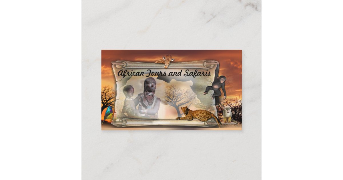 African design business card | Zazzle