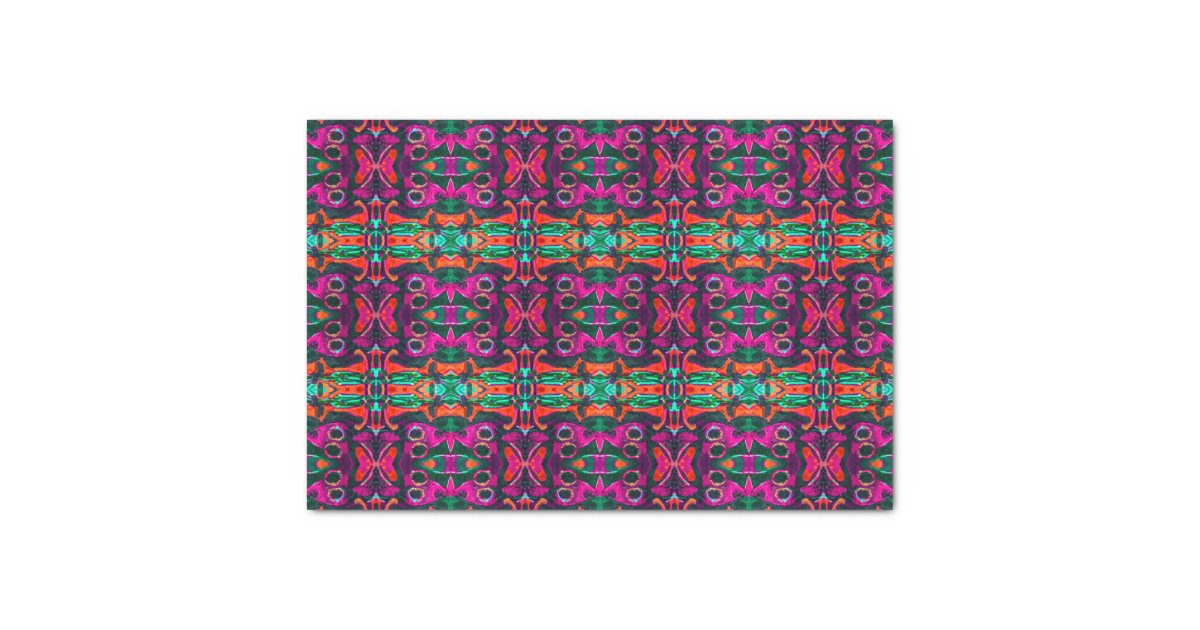 African Style Colourful Print Tissue Paper | Zazzle