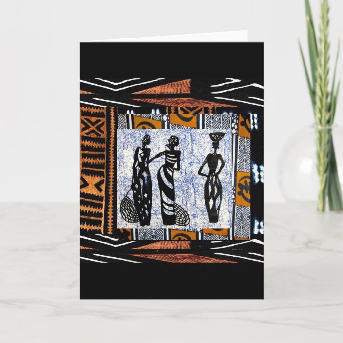 African Style Greeting Card | Zazzle.co.uk