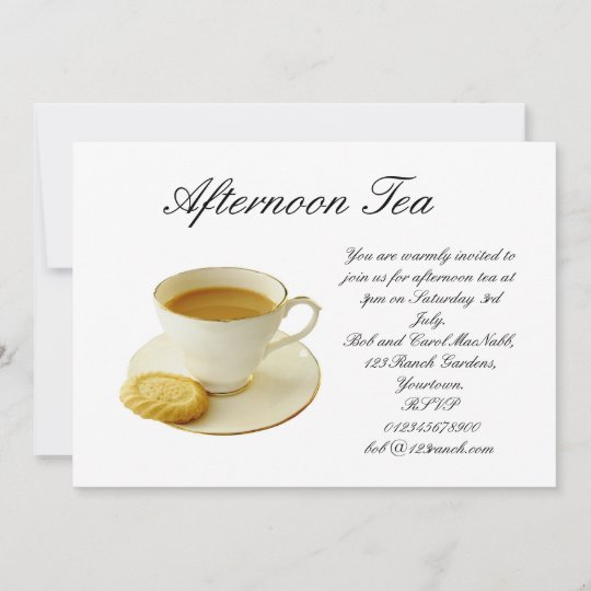 afternoon tea invitation | Zazzle.co.uk