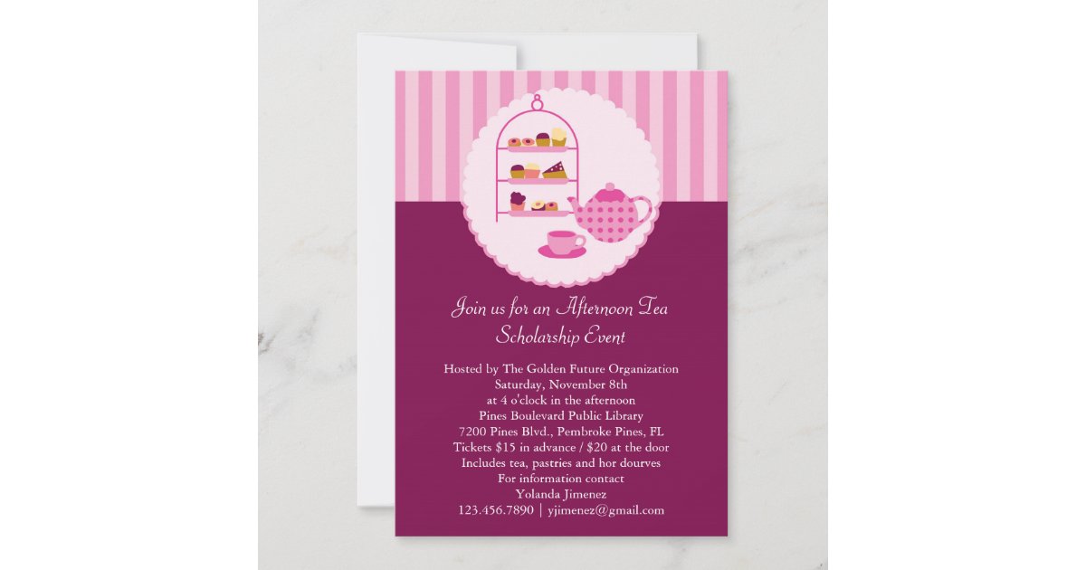 Afternoon Tea Invitation | Zazzle