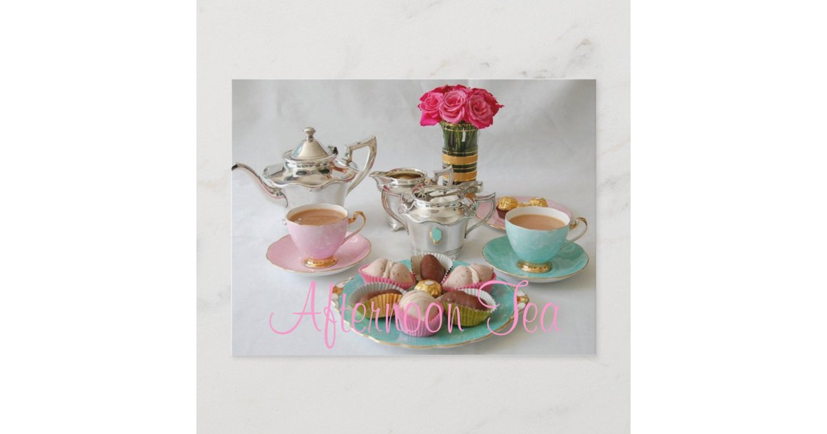 Afternoon Tea Postcard | Zazzle