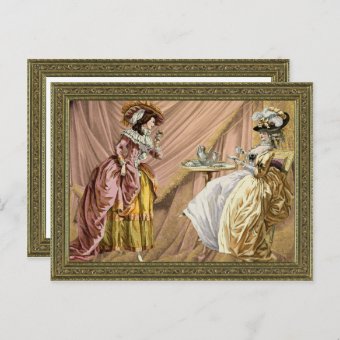 Afternoon tea postcard | Zazzle