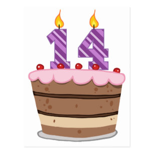 Happy 14th Birthday Postcards | Zazzle UK
