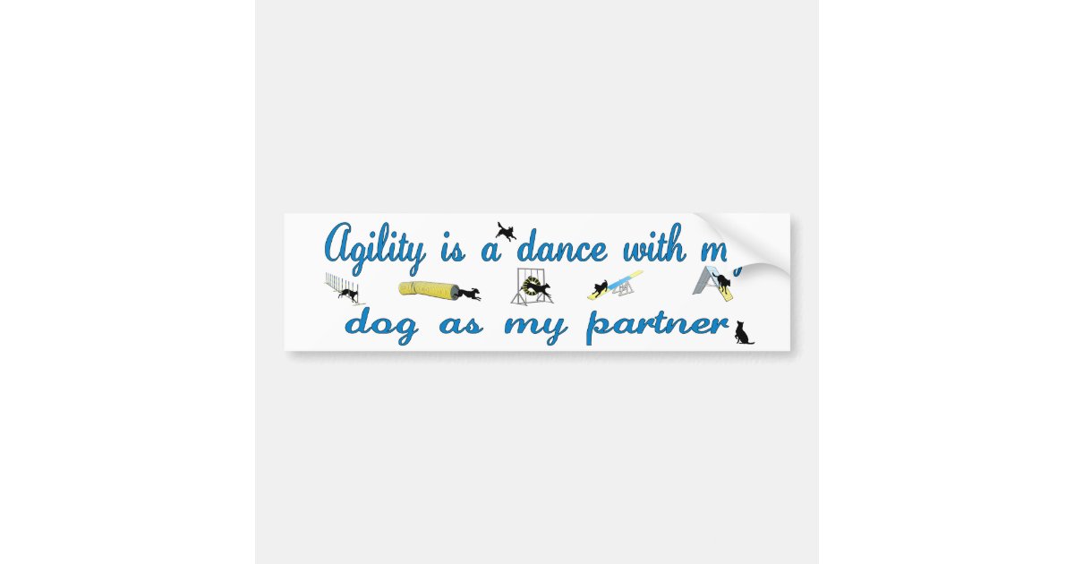 Agility Dance Bumper Sticker | Zazzle