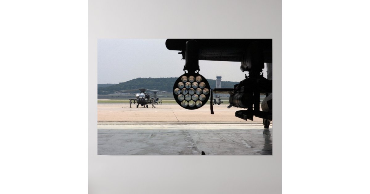 AH-64 Apache Helicopter Poster | Zazzle
