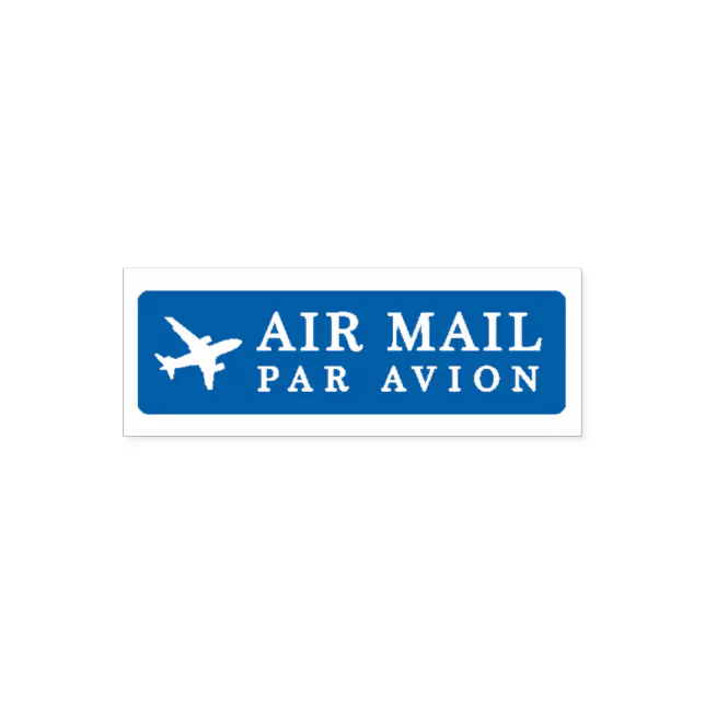 AIR MAIL PAR AVION Aircraft Airmail Stamp airplane | Zazzle