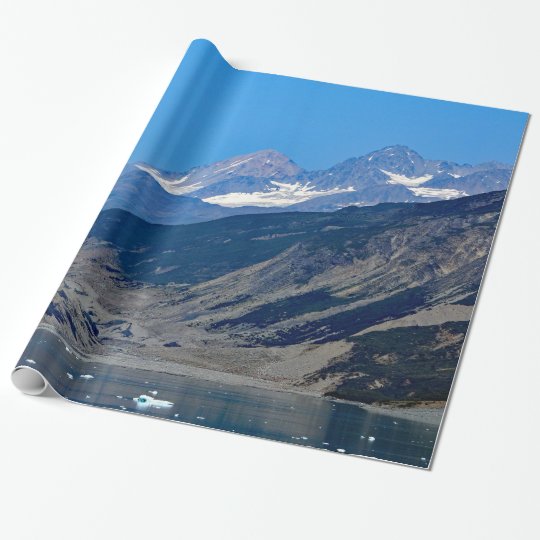 Alaska Mountains Ocean Scenic Photo Wrapping Paper | Zazzle.co.uk