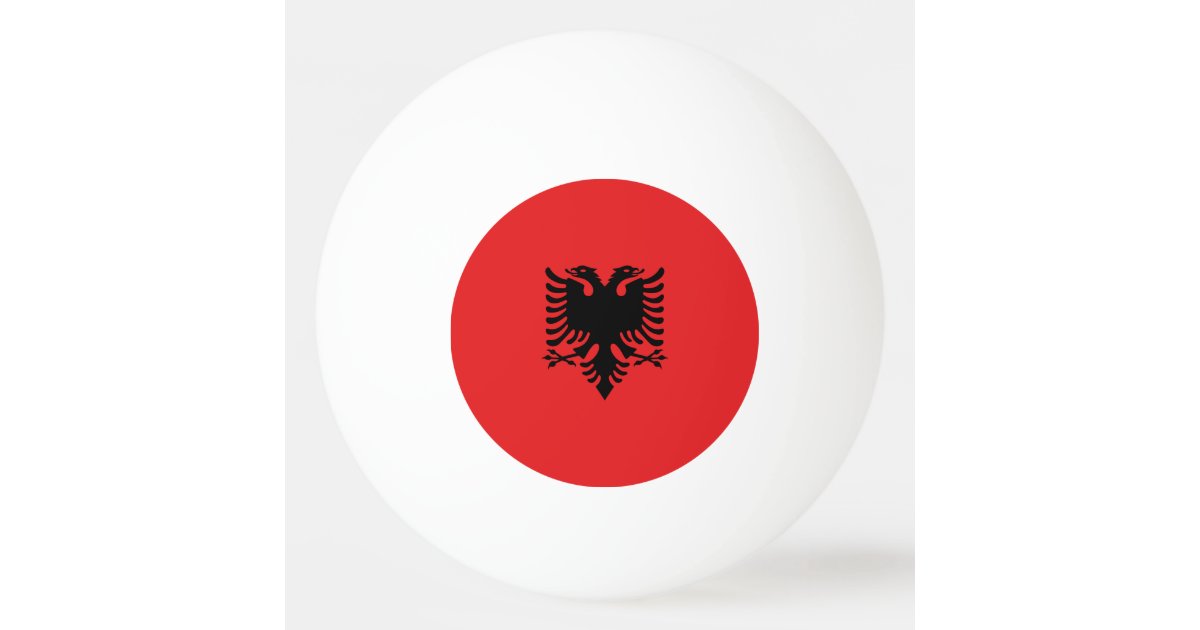 Albania Flag Ping Pong Ball | Zazzle