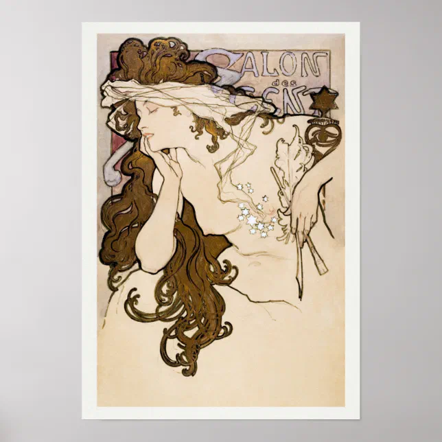 Alfons Mucha - Art Nouveau Poster | Zazzle