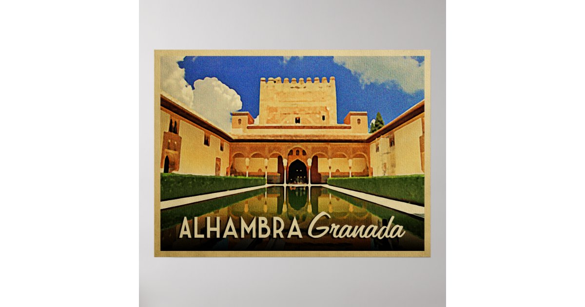 Alhambra Granada Spain Poster | Zazzle