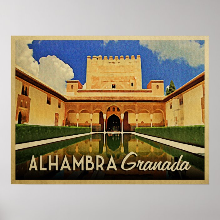 Alhambra Granada Spain Poster | Zazzle.co.uk