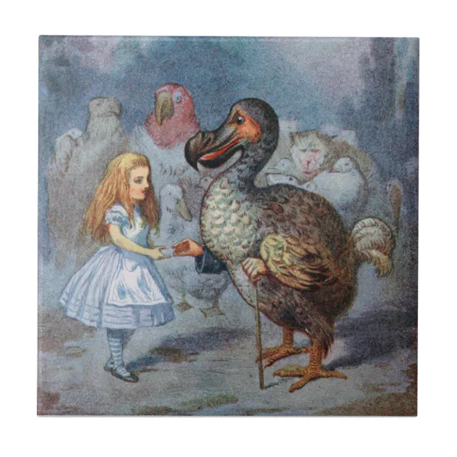 Alice in Wonderland Dodo Art Tile or Trivet | Zazzle