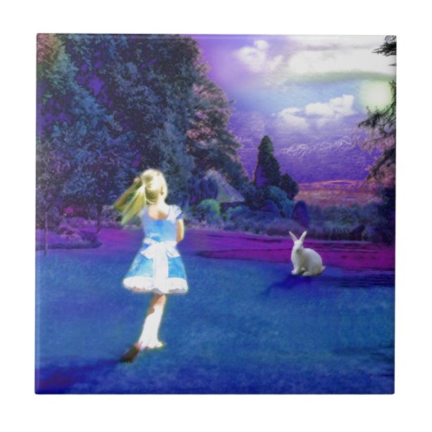 Alice In Wonderland Decorative Ceramic Tiles | Zazzle.co.uk