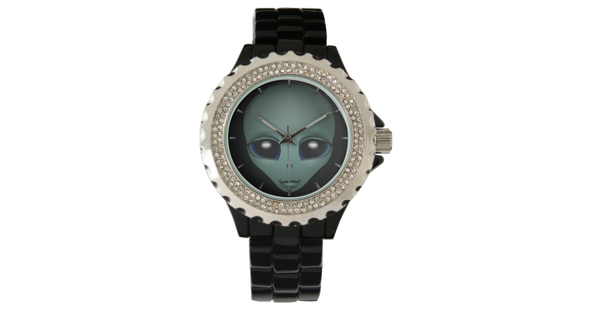 Alien Watch Cute Grey Alien ET Alien Wrist Watch | Zazzle