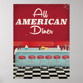 Retro Diner Posters, Retro Diner Prints, Art Prints, & Poster Designs ...