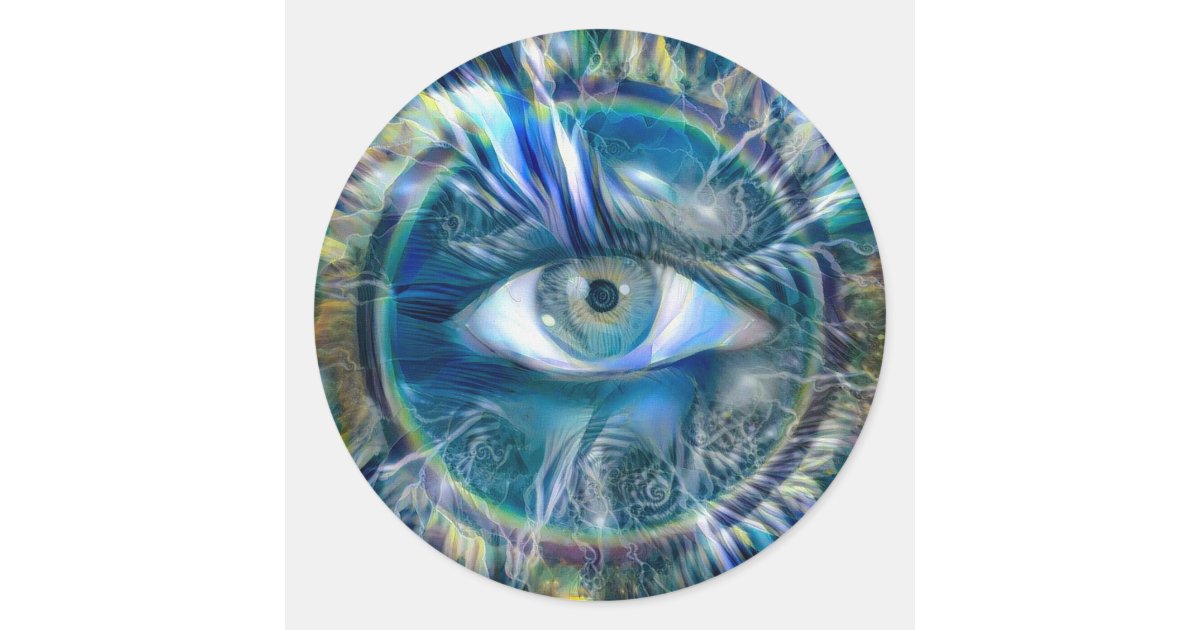 All seeing Eye Classic Round Sticker | Zazzle