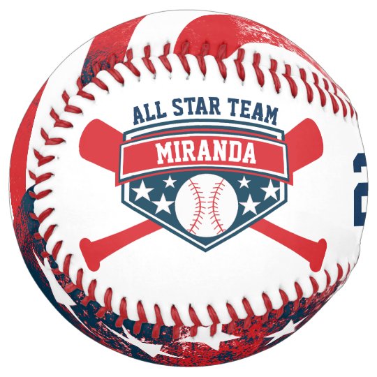 All Star Team Stars and Stripes Softball | Zazzle.co.uk