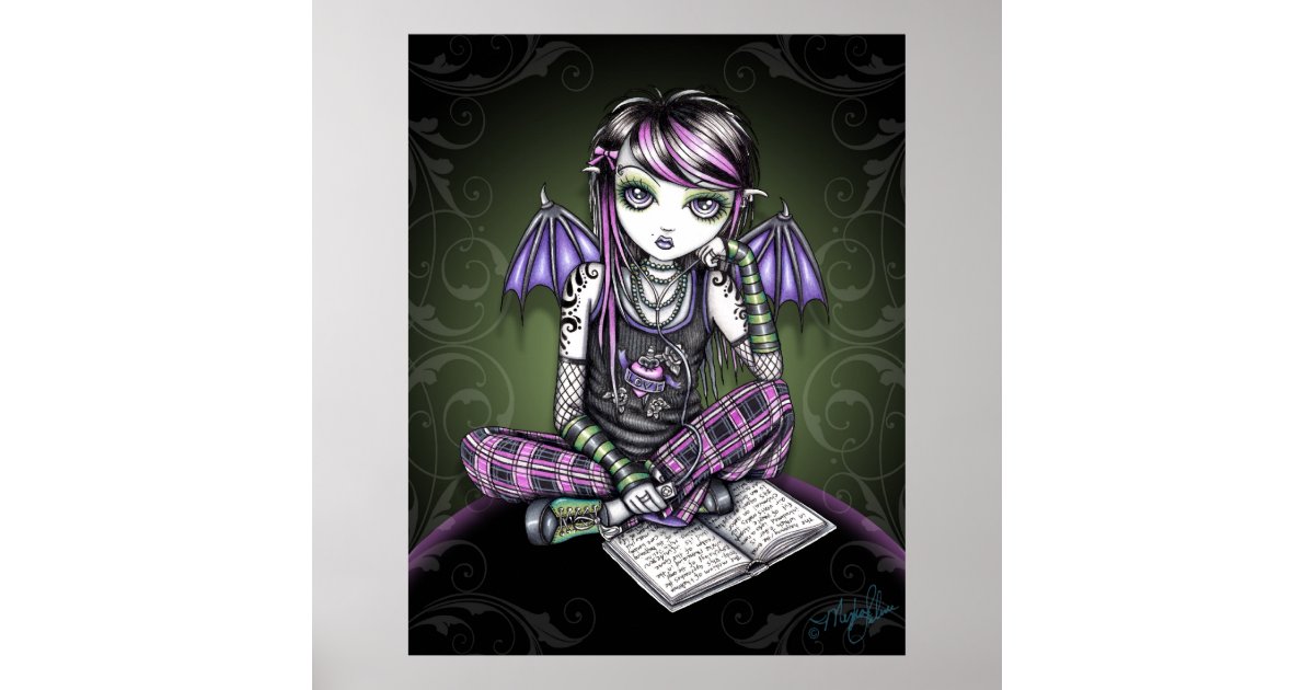 Ally Tattoo Emo Fairy Poster | Zazzle