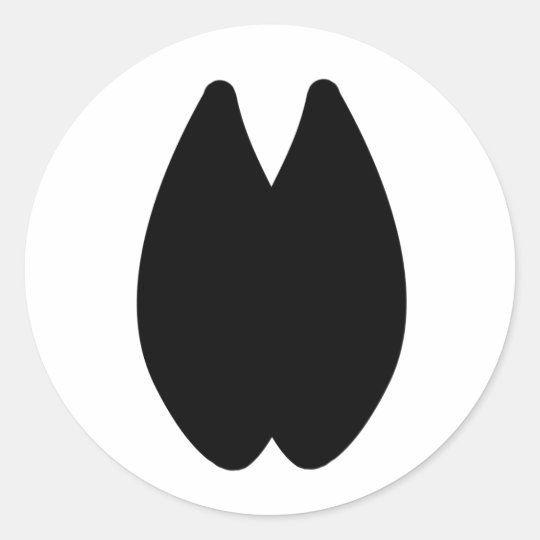 Alpaca Footprint Classic Round Sticker | Zazzle.co.uk