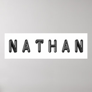 The Name Nathan Posters & Prints | Zazzle UK