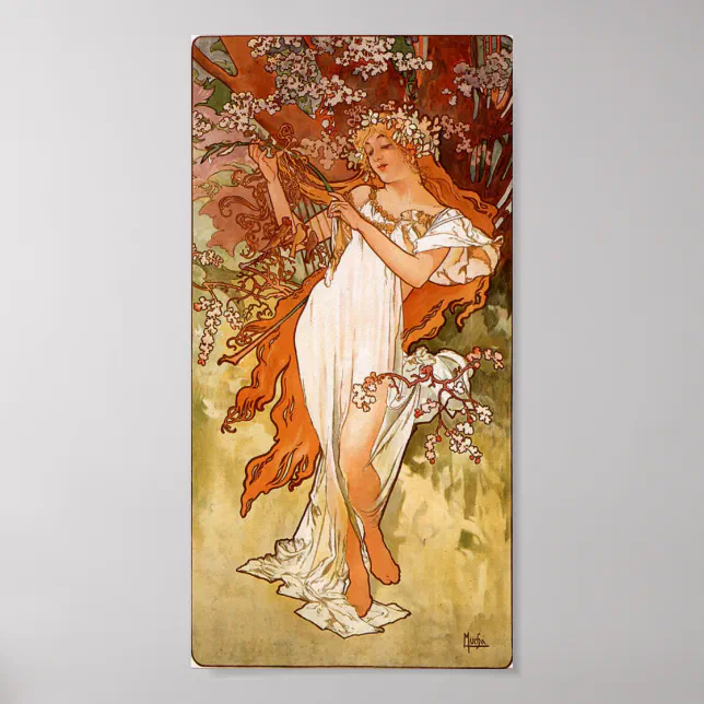 Alphons Mucha Spring Poster | Zazzle