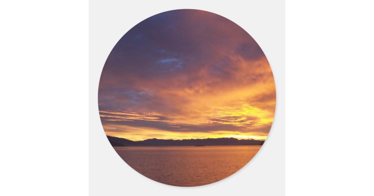 Amazing Sunrise Classic Round Sticker | Zazzle