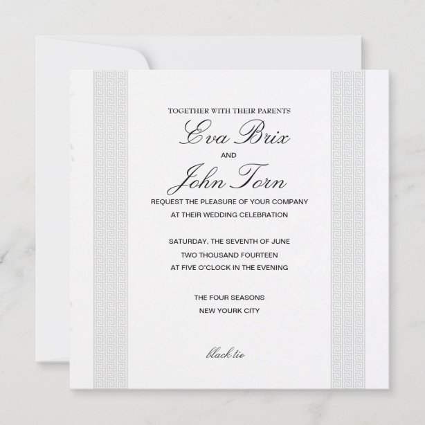 Greek Wedding Invitations | Zazzle.co.uk