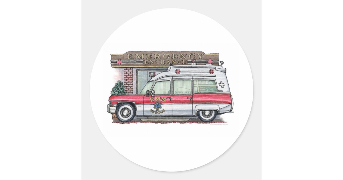 Ambulance Sticker | Zazzle