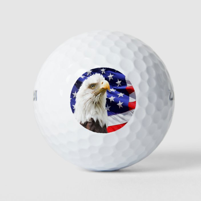 American Bald Eagle Flag Golf Balls | Zazzle.co.uk