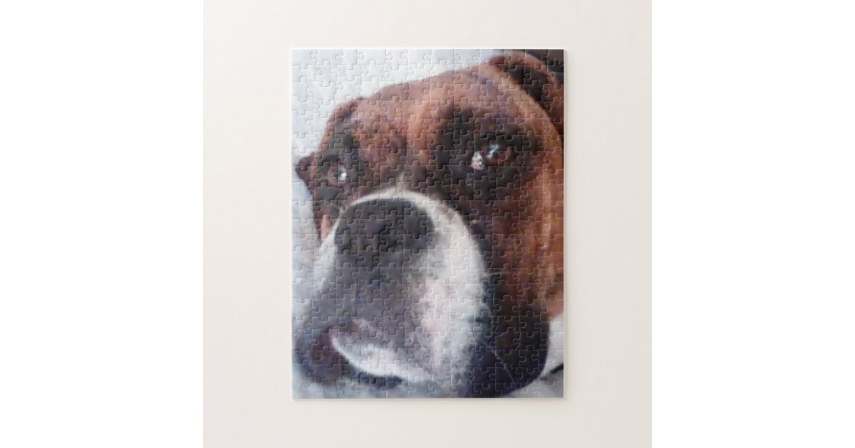 AMERICAN BOXER DOG jigsaw puzzle | Zazzle