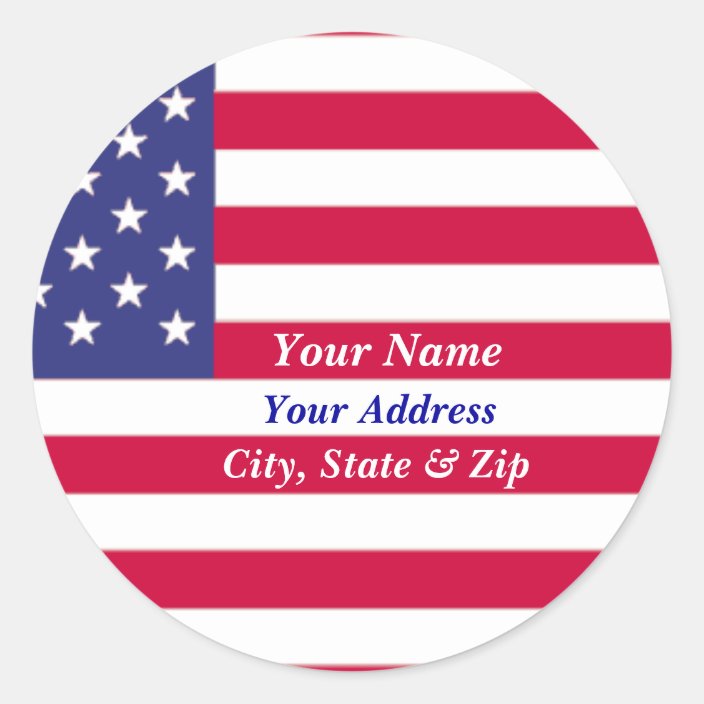 American Flag Address Labels | Zazzle.co.uk